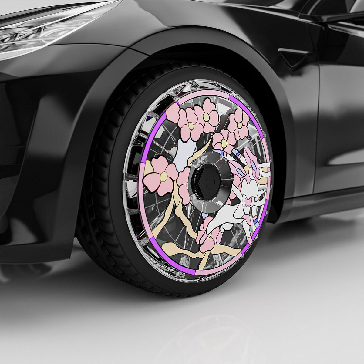 A2-71 Customized Aero hubcaps Suitable for various models BMW AUDI Cyb ...